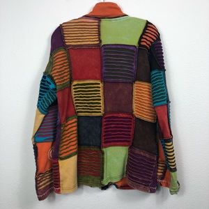 Karma Circle USA | Jackets & Coats | Karma Circle Usa Color Patched ...